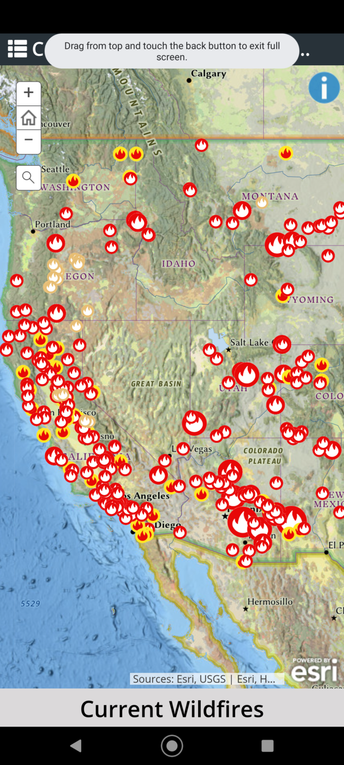 Interactive map of current wildfires in Arizona – AZBackroads.com