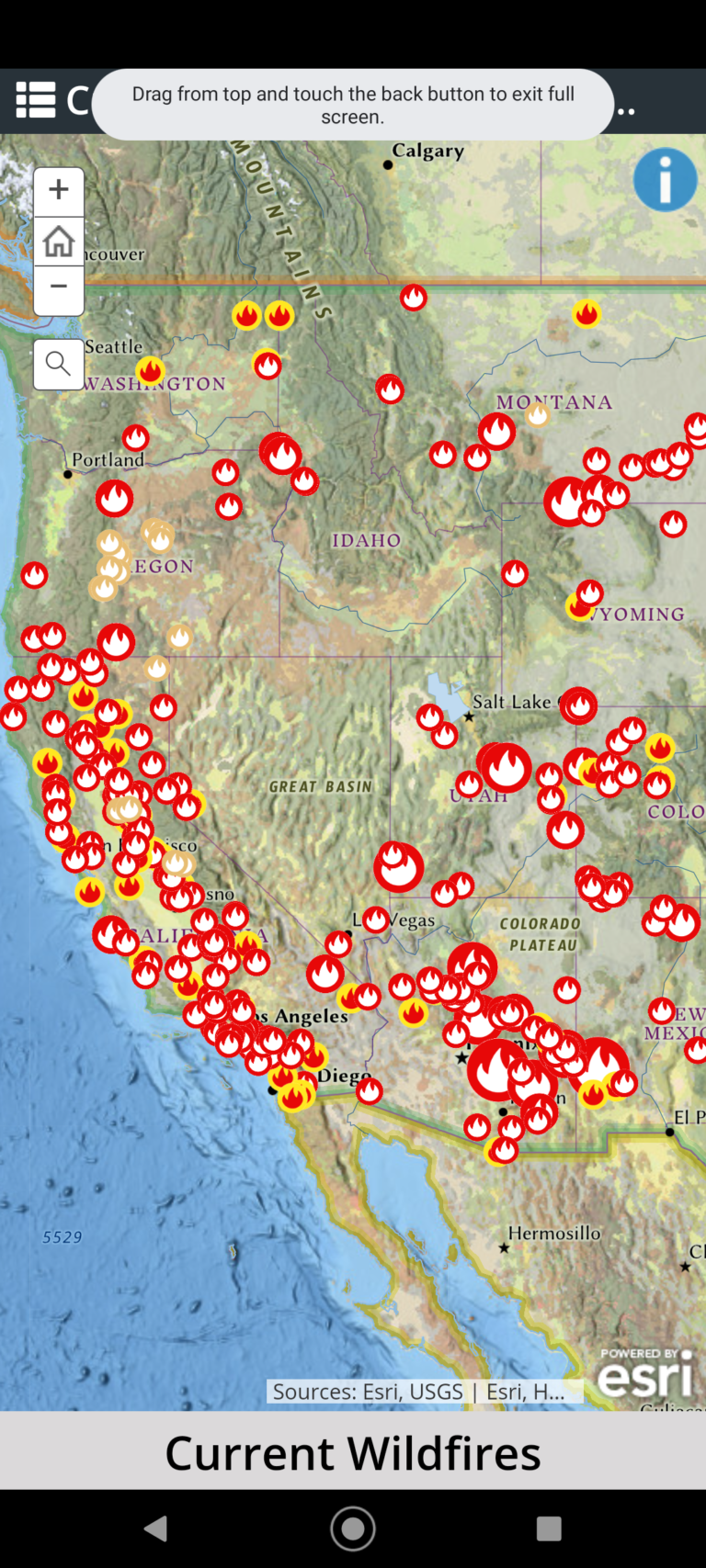Interactive map of current wildfires in Arizona – AZBackroads.com